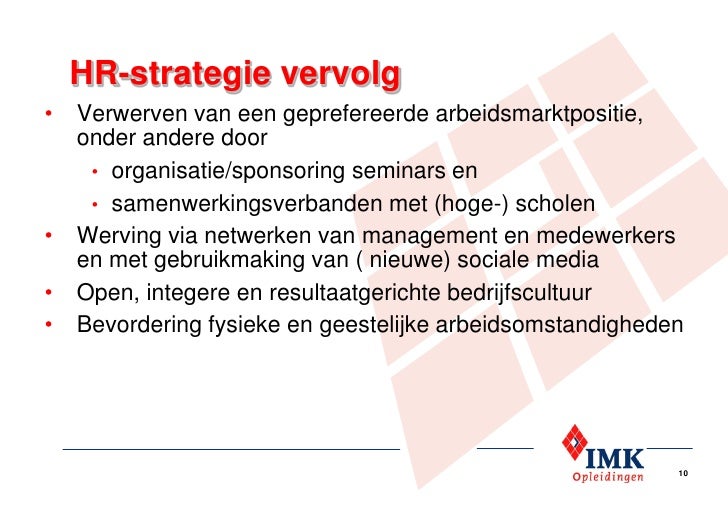 HR Congres 01-09-2011 Strategisch HR