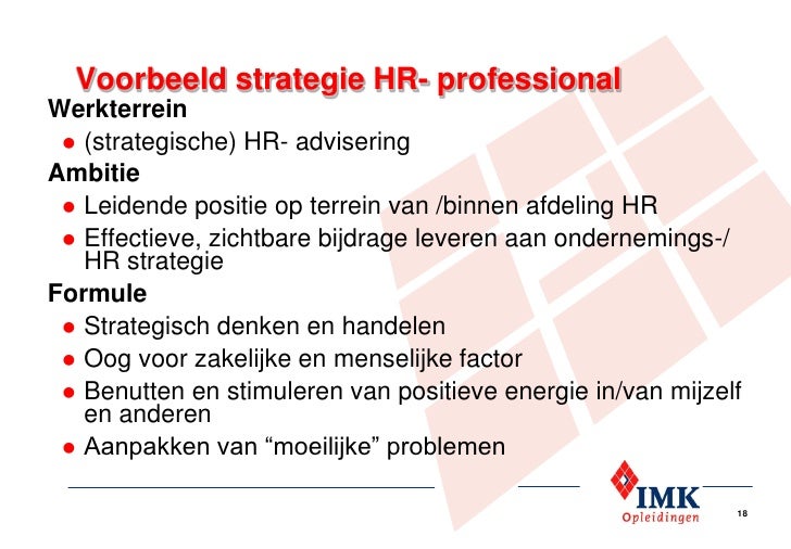 HR Congres 01-09-2011 Strategisch HR