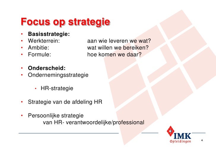 HR Congres 01-09-2011 Strategisch HR