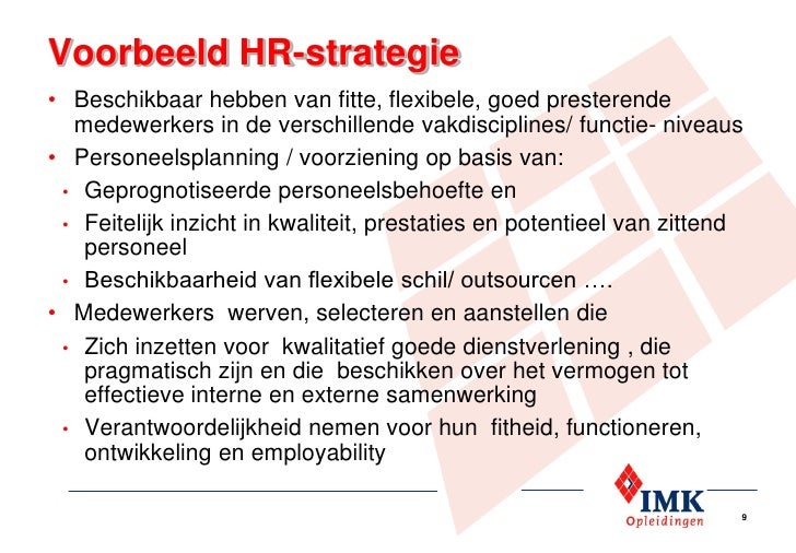 HR Congres 01-09-2011 Strategisch HR