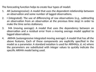 HR Cost Forecasting using ARIMA modelling | PPTX