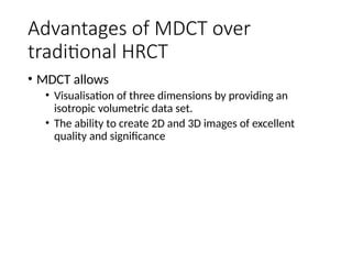 HRCT patterns in interstitial lung disease | PPTX