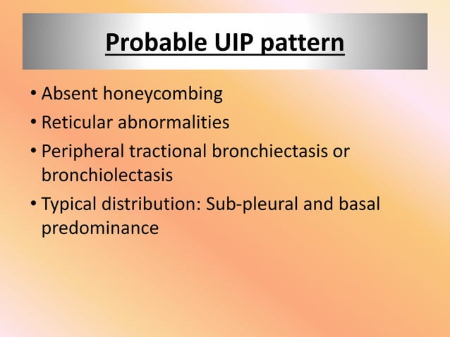 HRCT basics of UIP POSTER.pptx | Lung and Respiratory Health | Diseases ...