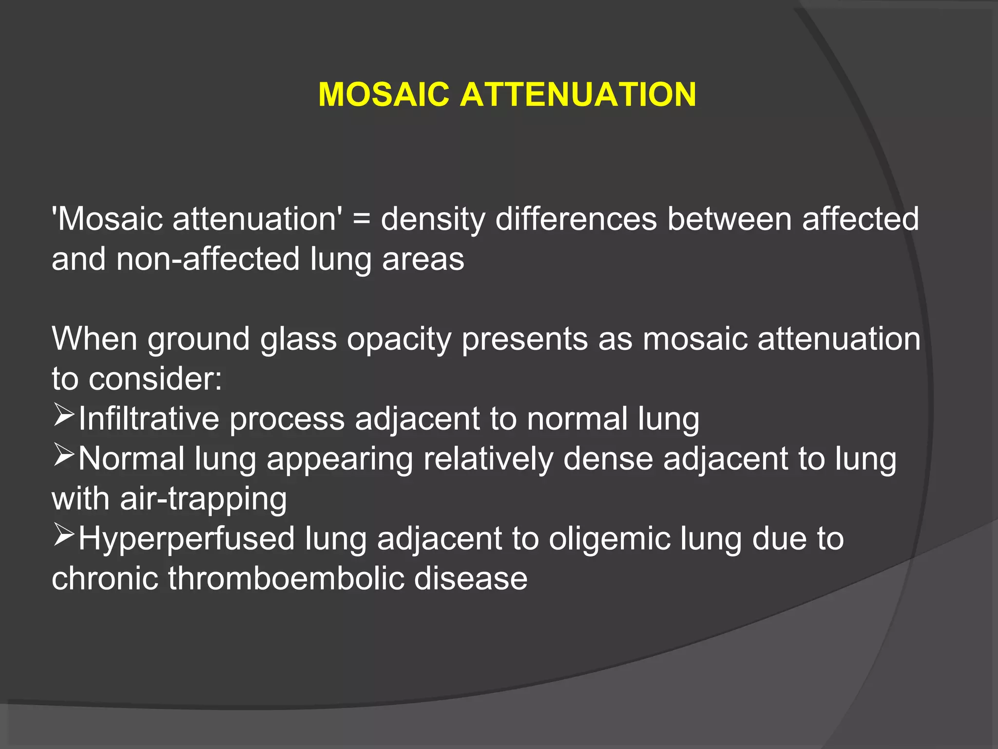 Hrct chest technique and interpretation | PPT