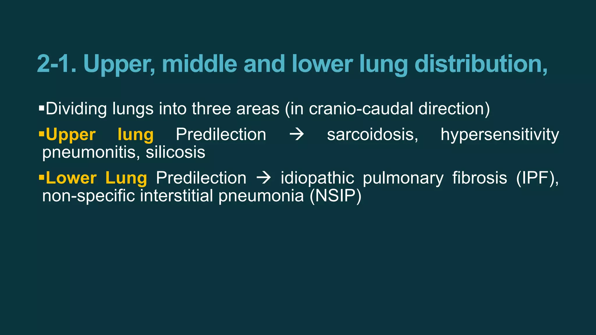 Radiological Approach To Diffuse Lung Diseases Ppt