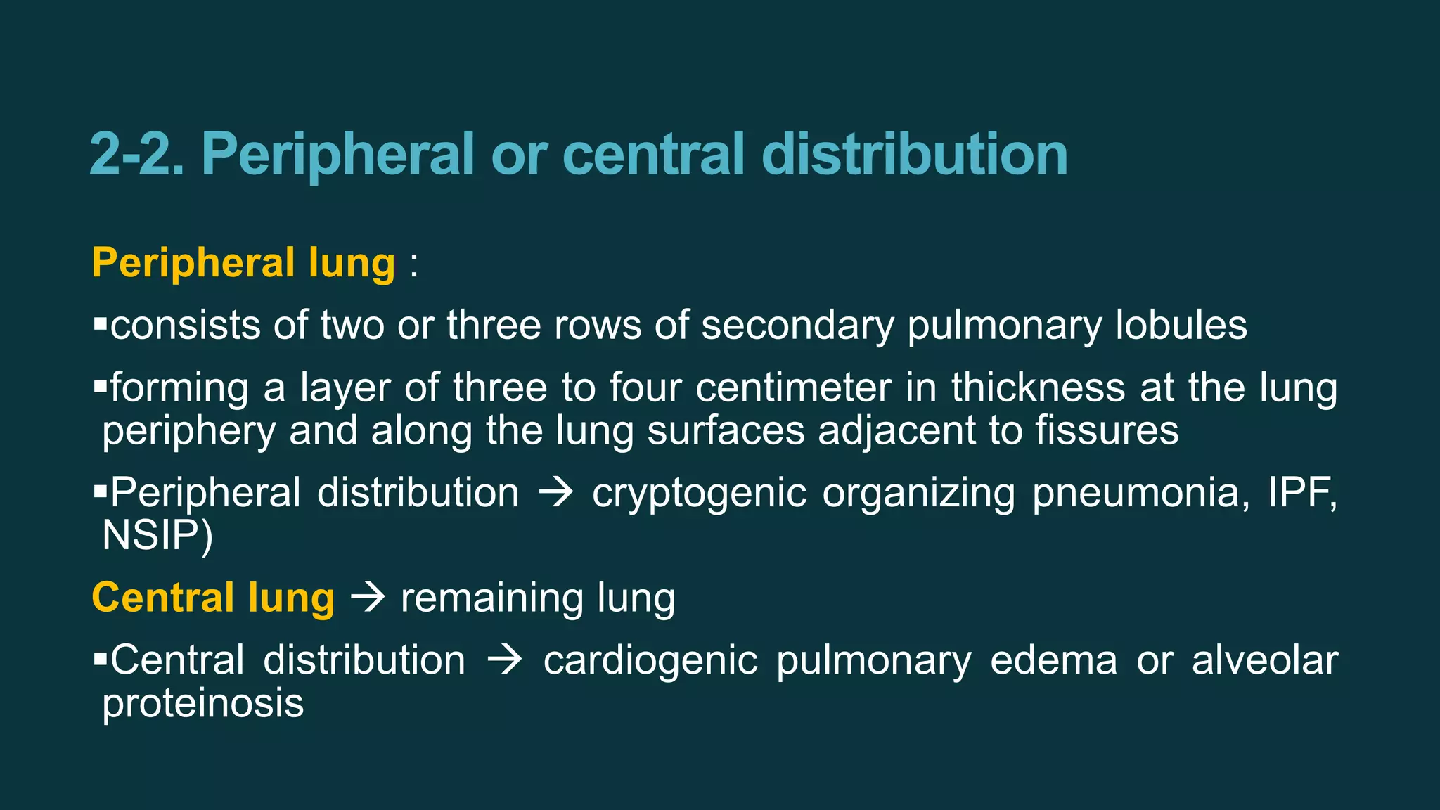 Radiological Approach To Diffuse Lung Diseases Ppt