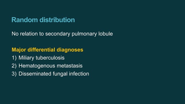 Radiological Approach To Diffuse Lung Diseases | PPTX