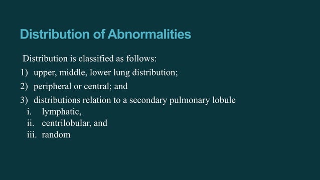 Radiological Approach To Diffuse Lung Diseases Ppt 