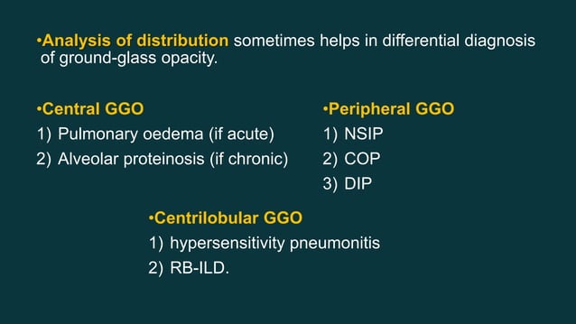 Radiological Approach To Diffuse Lung Diseases | PPTX