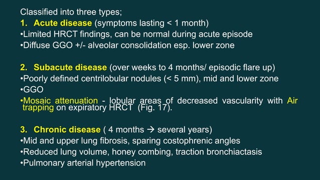 Radiological Approach To Diffuse Lung Diseases Ppt 