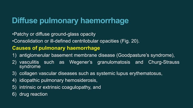 Radiological Approach To Diffuse Lung Diseases | PPTX