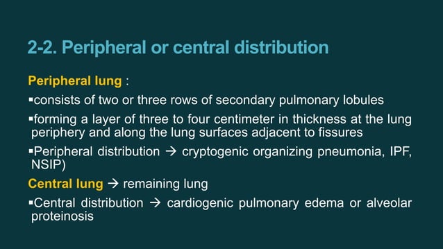 Radiological Approach To Diffuse Lung Diseases | PPTX