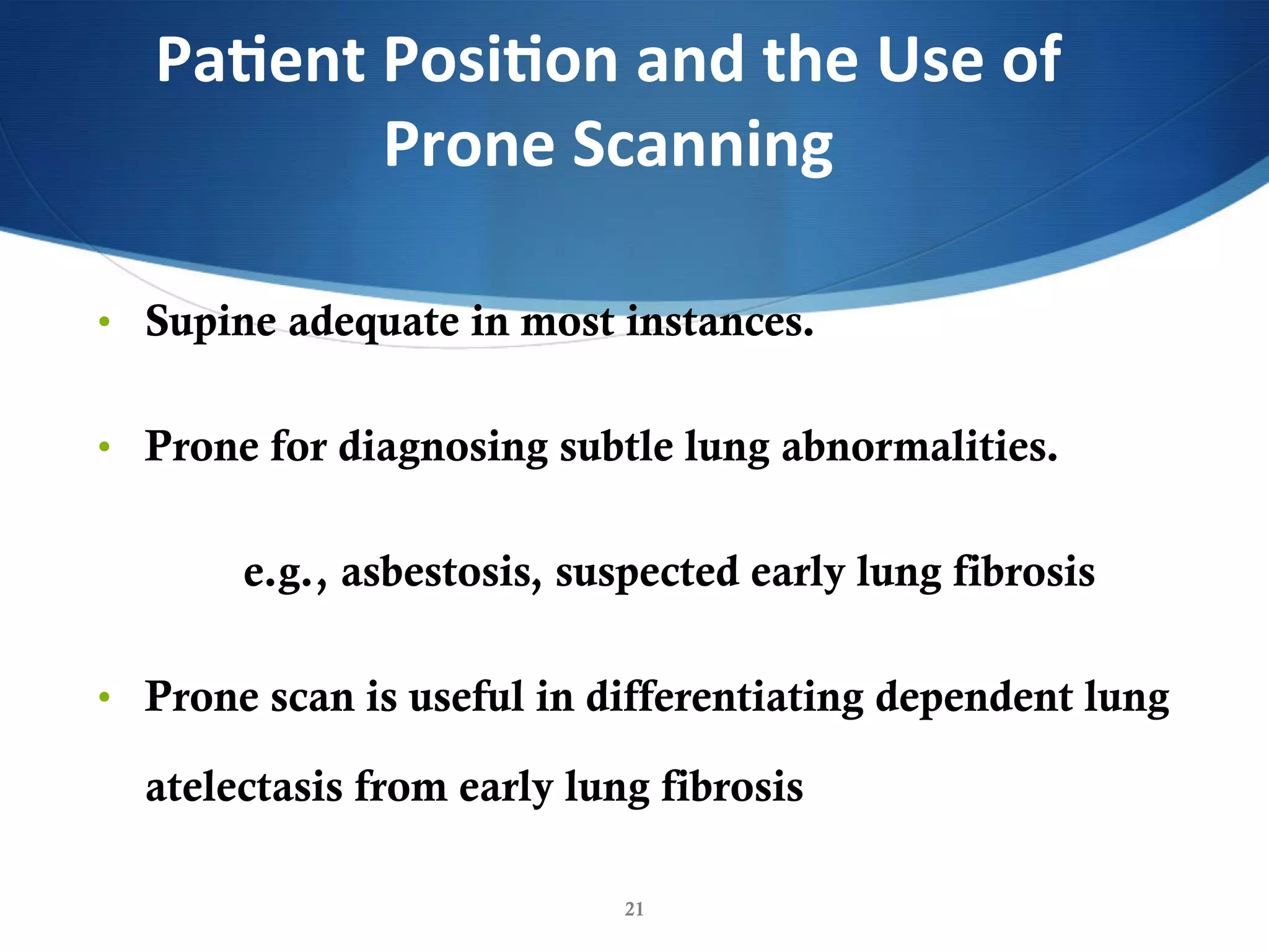 HRCT TECHNIQUE AND INTERPRETATION | PDF
