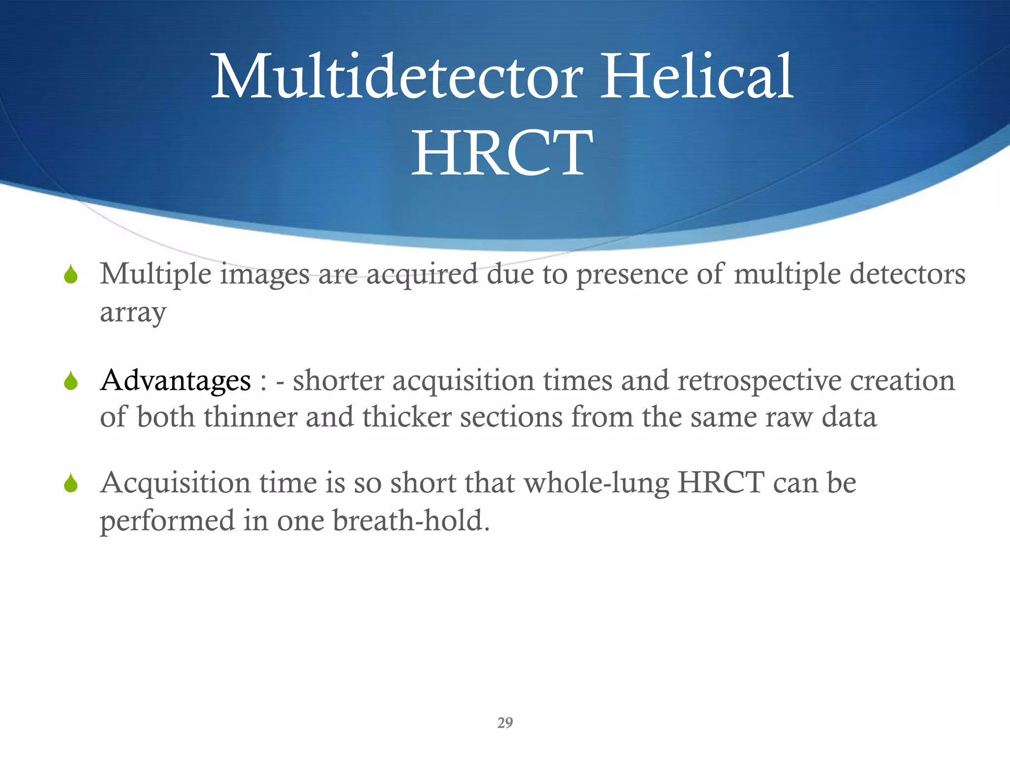 HRCT TECHNIQUE AND INTERPRETATION | PDF