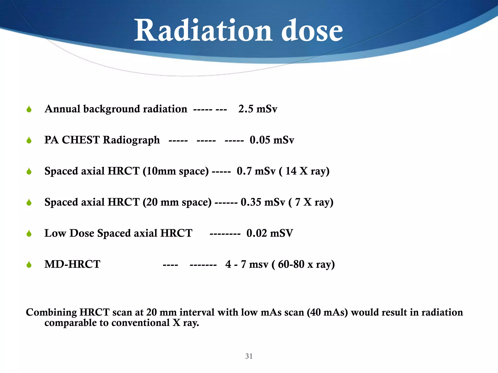 HRCT TECHNIQUE AND INTERPRETATION | PDF