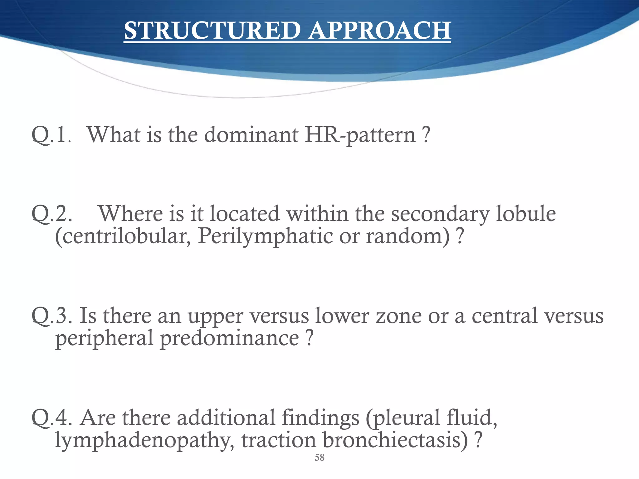 HRCT TECHNIQUE AND INTERPRETATION | PDF