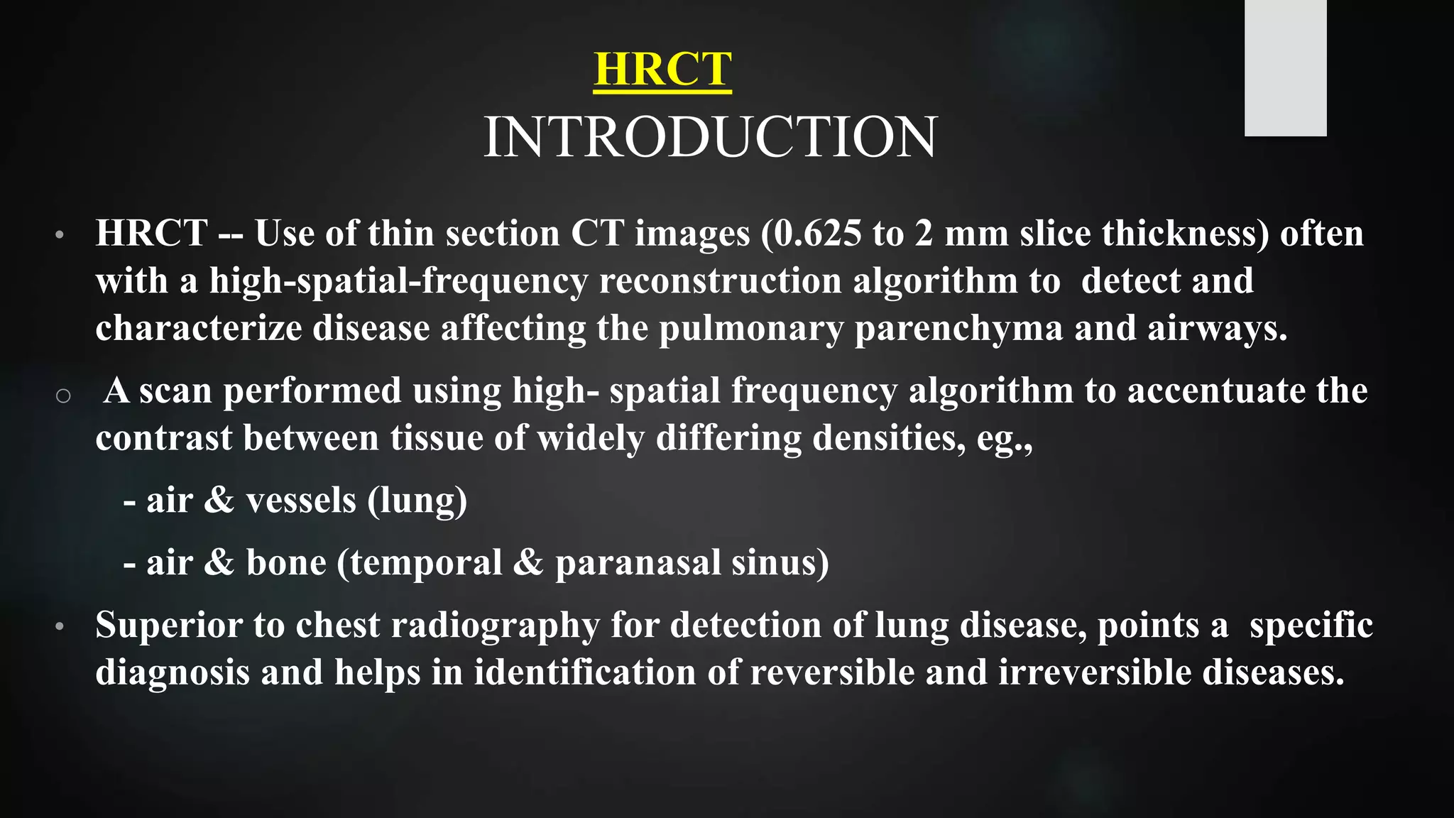 HRCT evaluation of nodular lung diseases and CT guided biopsy of nodular lung lesions | PPTX