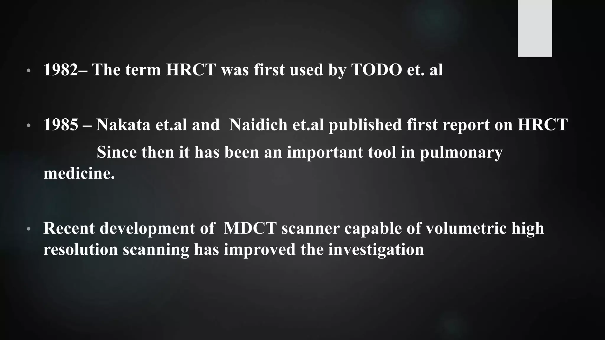 HRCT evaluation of nodular lung diseases and CT guided biopsy of nodular lung lesions | PPTX