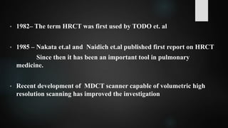 HRCT evaluation of nodular lung diseases and CT guided biopsy of ...