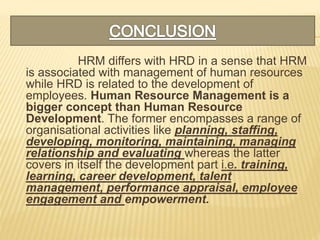 organization and HRD management | PPTX