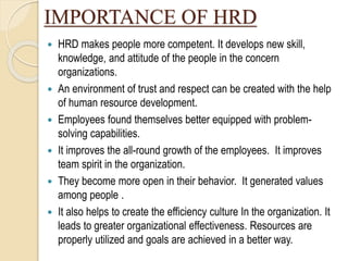 HUMAN RESOURCE DEVELOPMENT | PPTX
