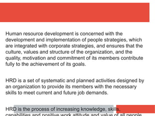Human Resource Development | PPT