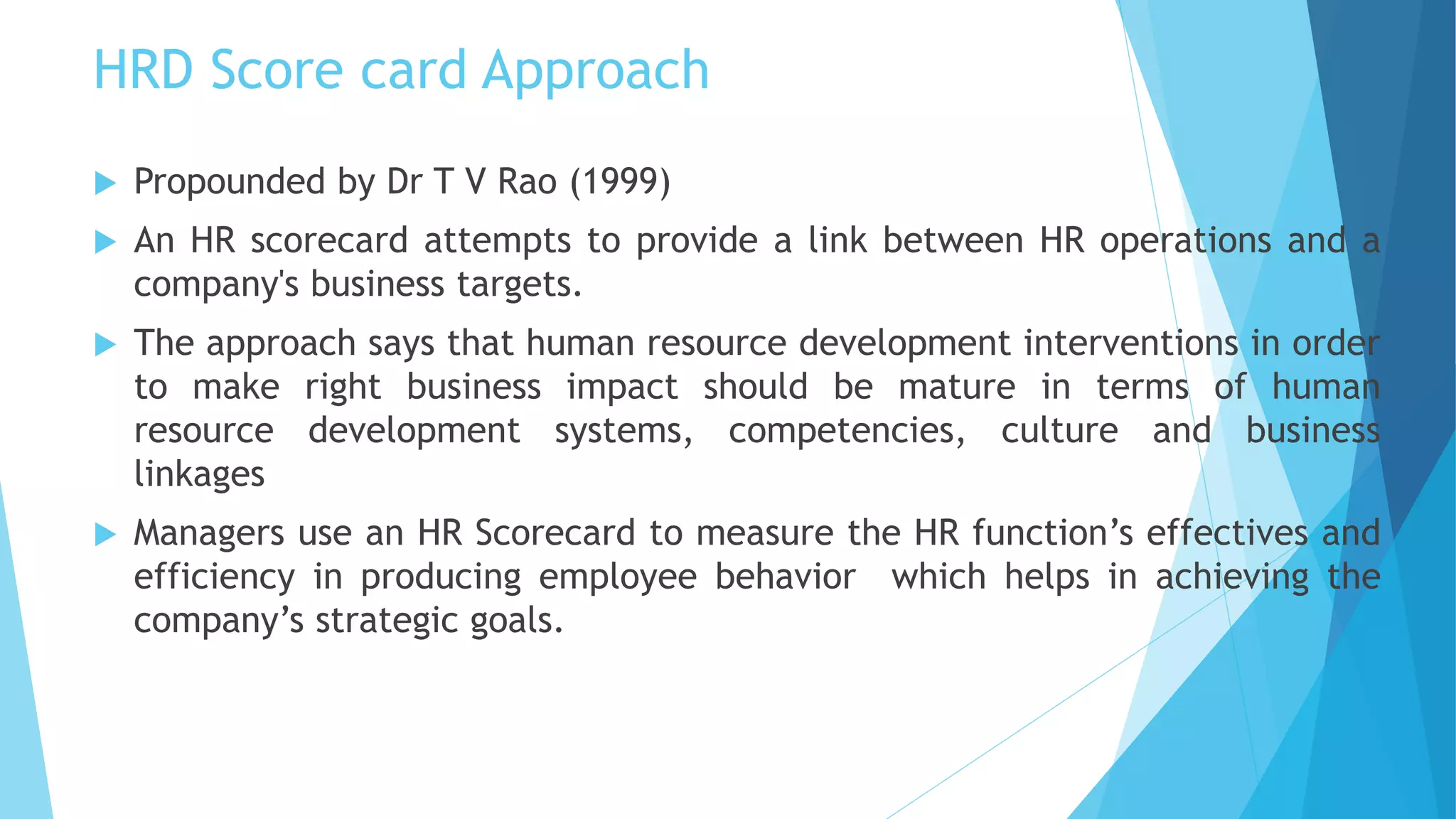 Hrd approaches | PPTX