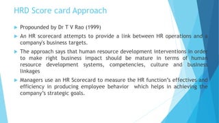 Hrd approaches | PPTX