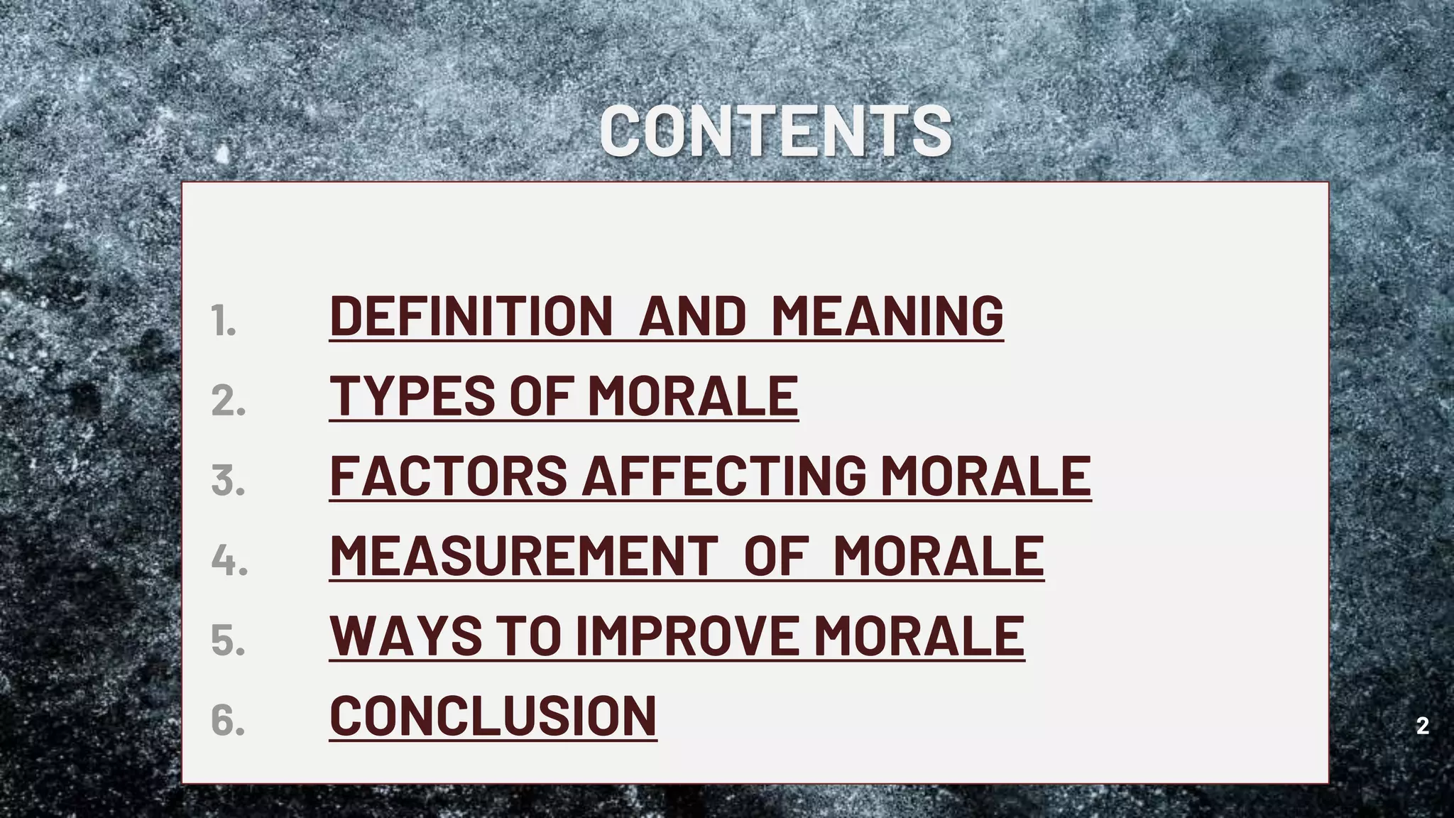 HRD employee morale | PPTX