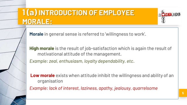 HRD employee morale | PPTX