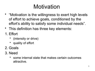 Motivation Vs performance and it's types | PPSX