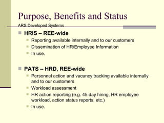 Hrd Systems Briefing | PPS