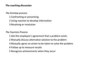 Counseling, Coaching, Mentoring and Performance Management, HRD ...