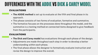 Addie Vs Dick and Carey Model | PDF