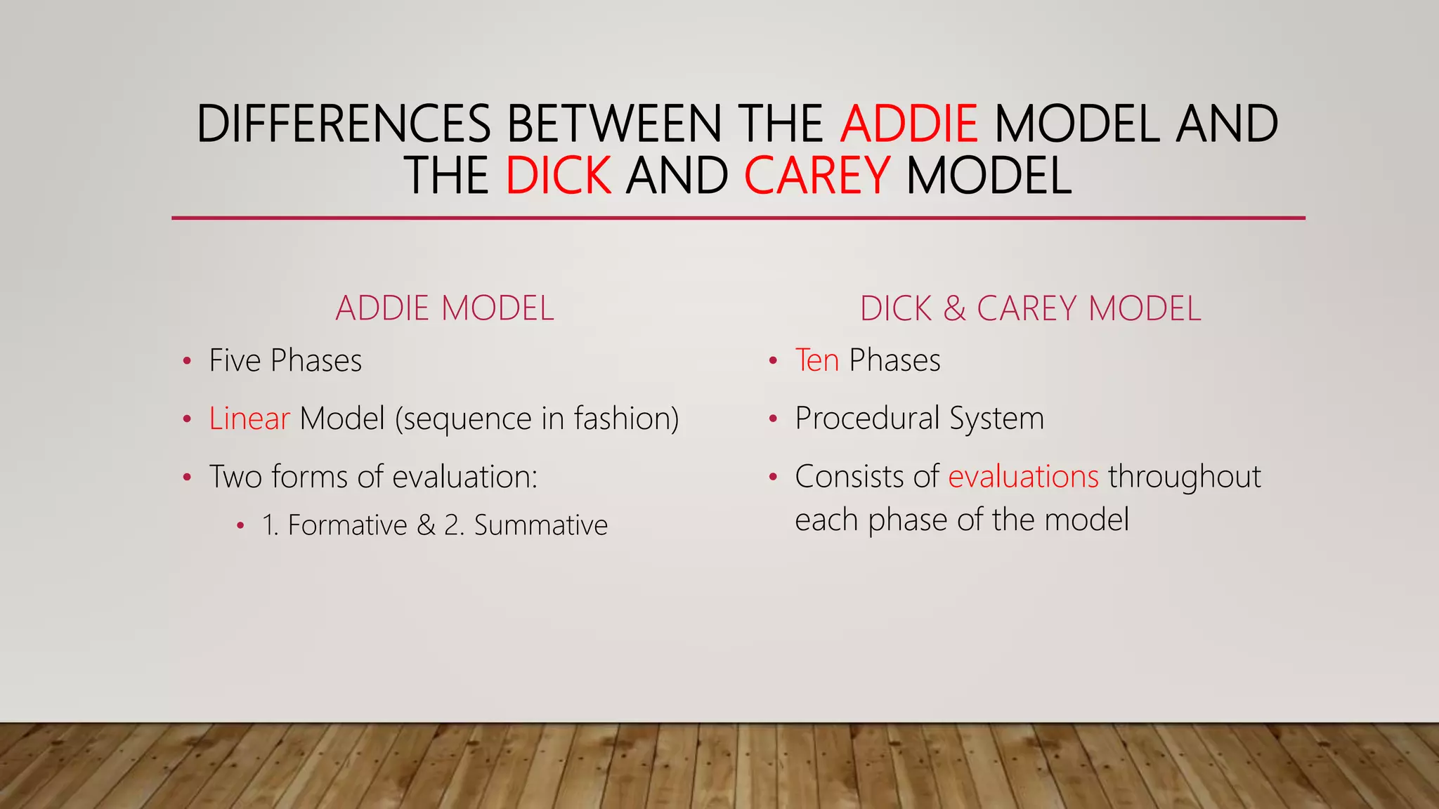 Hrd 647 addie vs dick and carey | PPTX