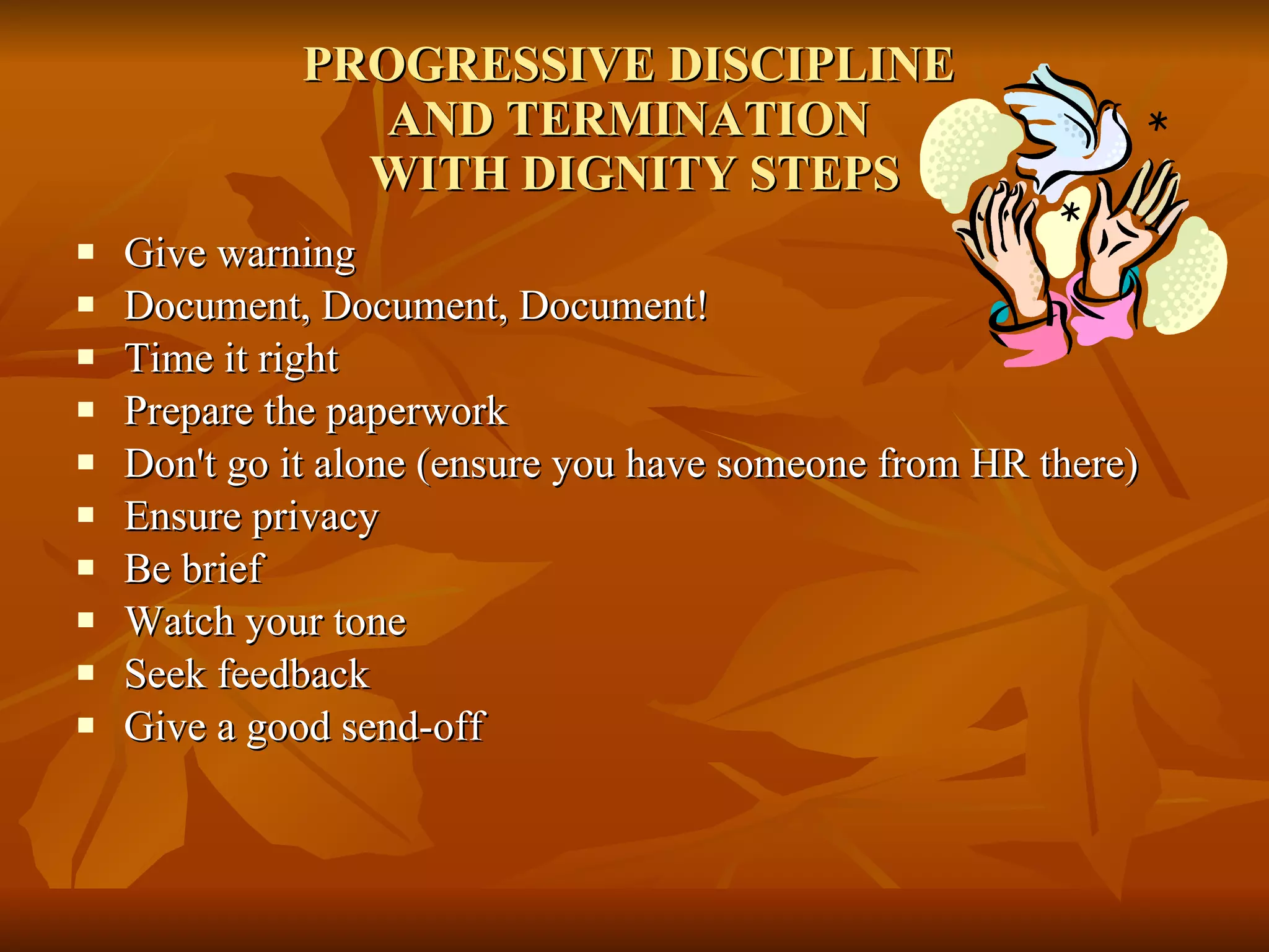 Progressive Discipline with Dignity. | PPT
