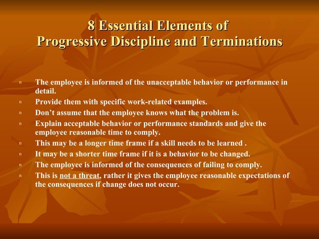 Progressive Discipline with Dignity. | PPT