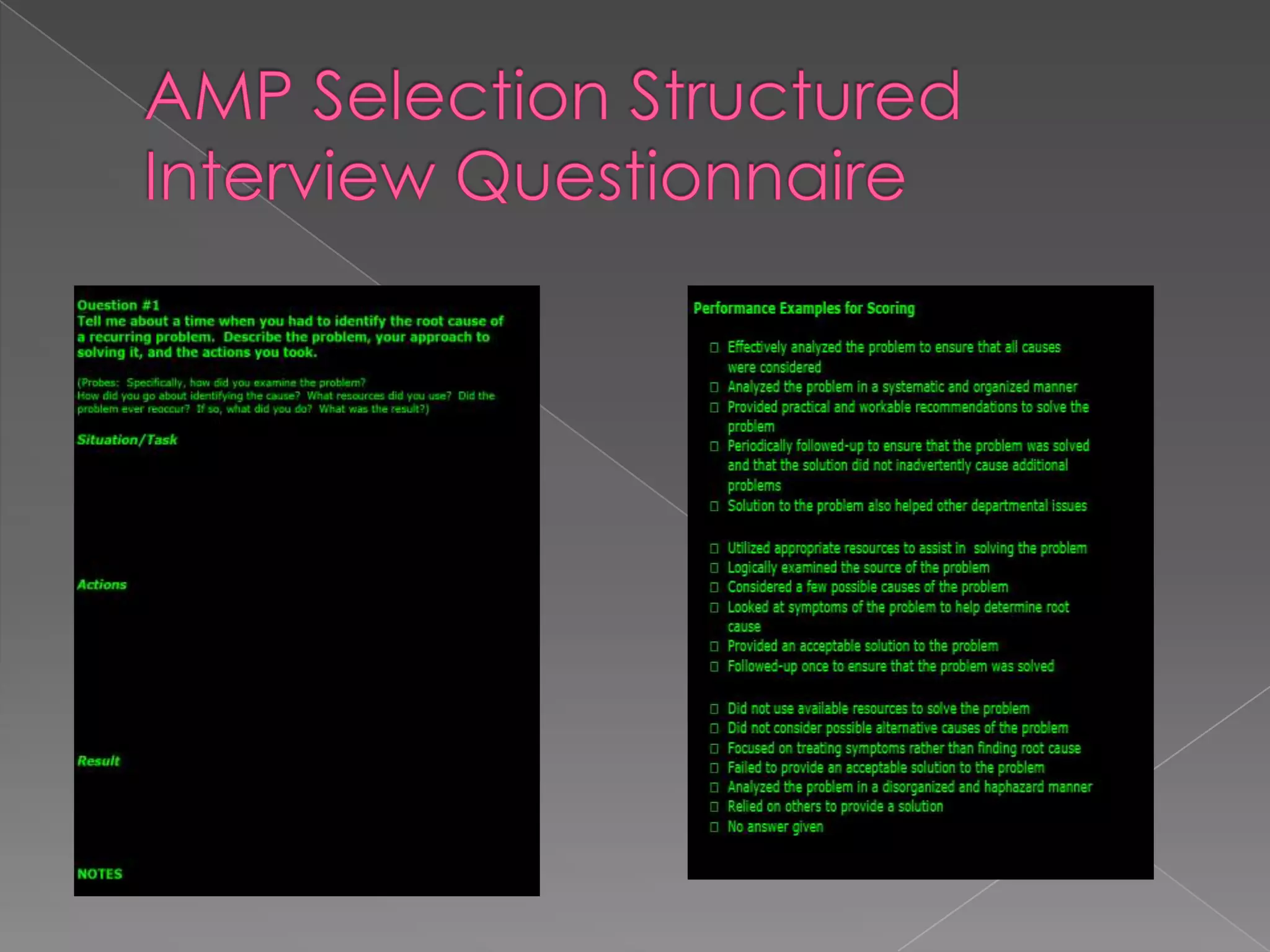 Structured Interviews | PPTX
