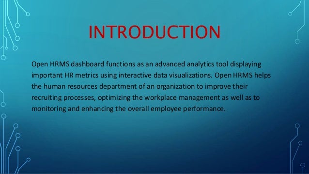 HR Dashboard - Open HRMS | PPTX