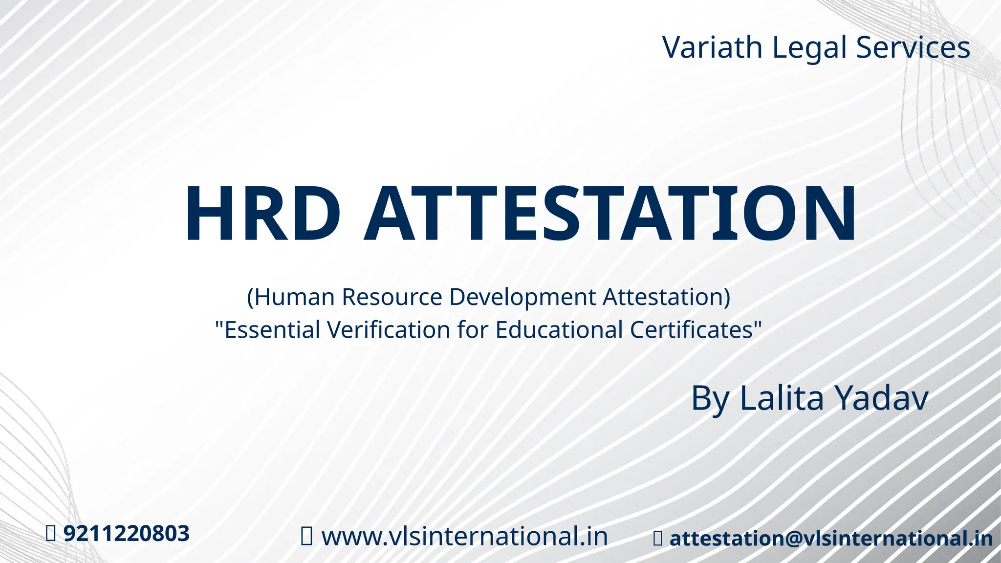 HRD Attestation: Essential Verification for Educational Certificates | PPTX