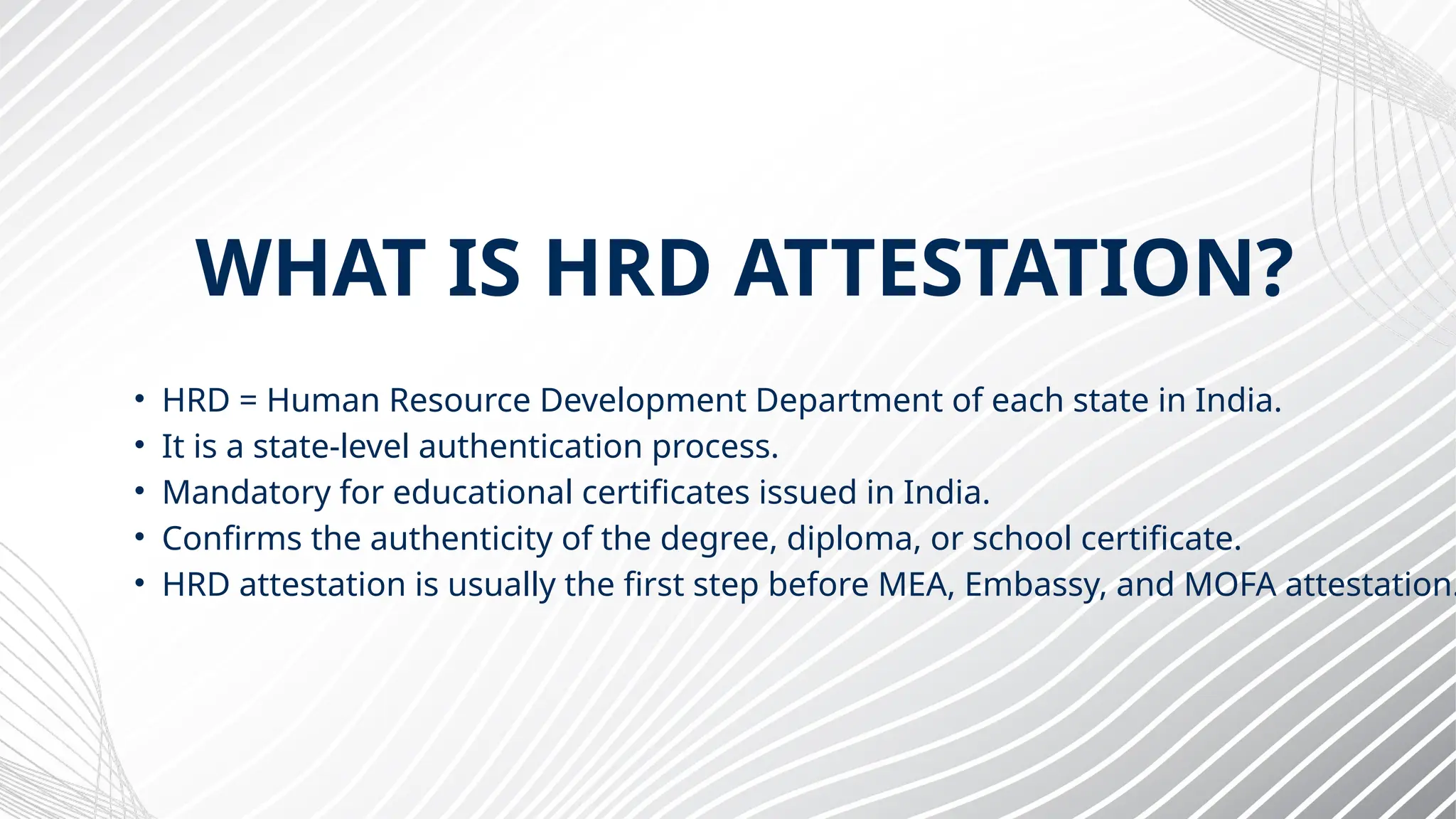 HRD Attestation: Essential Verification for Educational Certificates | PPTX