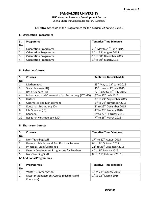 Hrdc tentative-programme