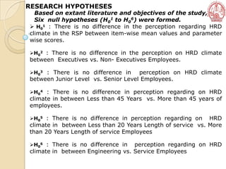 Hrd climate survey_ppt | PDF