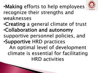 HRD culture & climate | PPTX