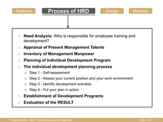 Hr development, methods and desig | PPTX