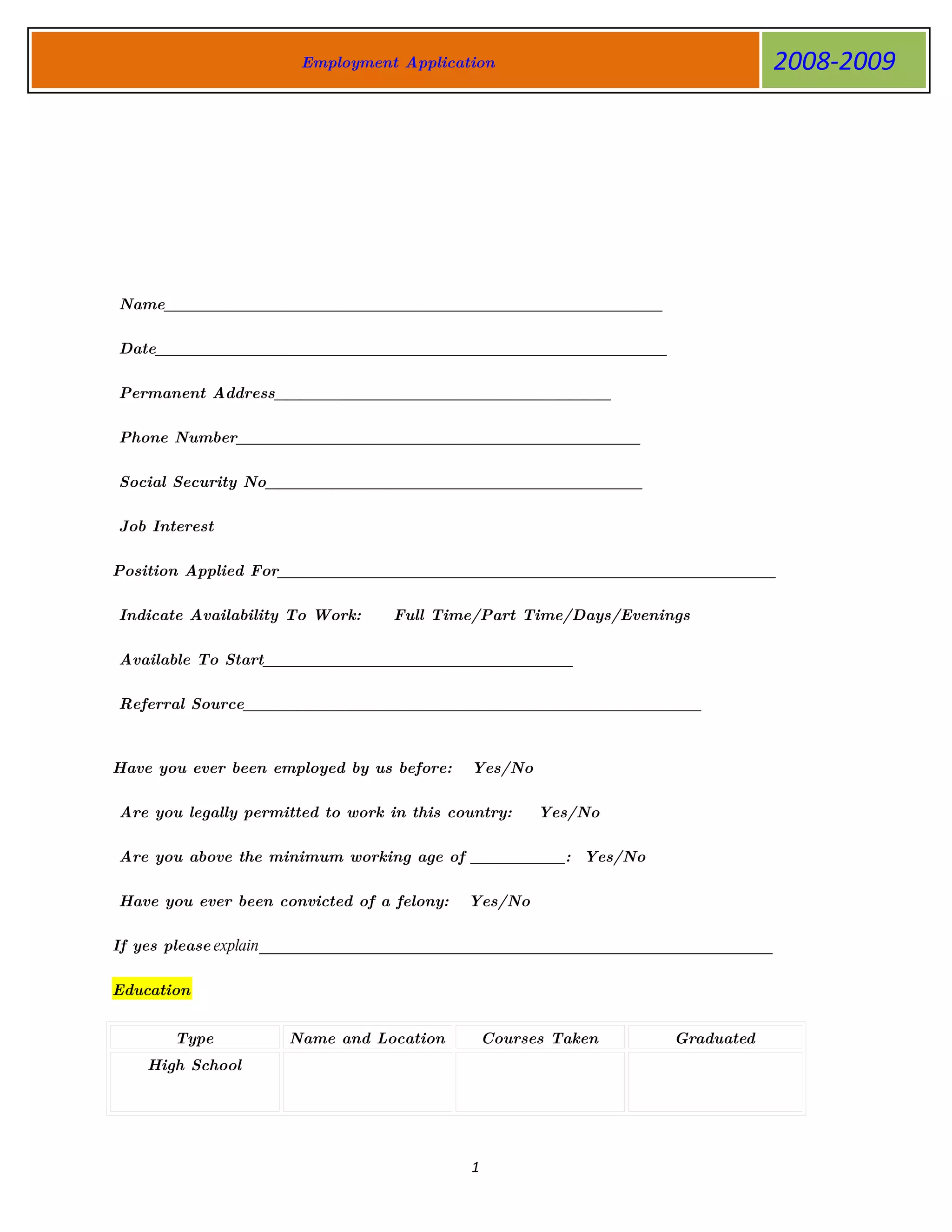 Hrd Form 24 Personal Data Job Application | PDF