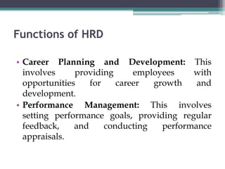 HRD Functions & Importance ppt for Management | PPT