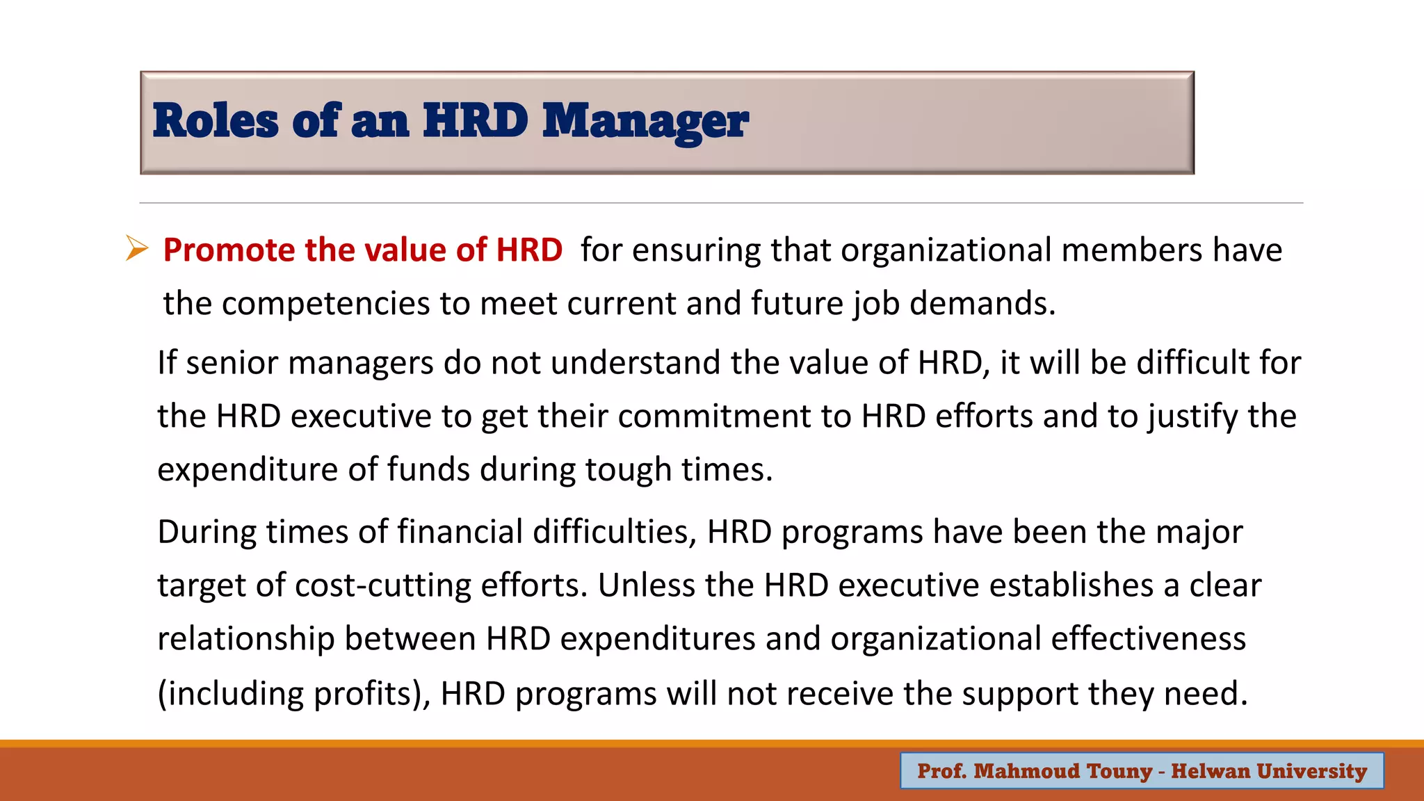 Roles and phases of HRD | PDF