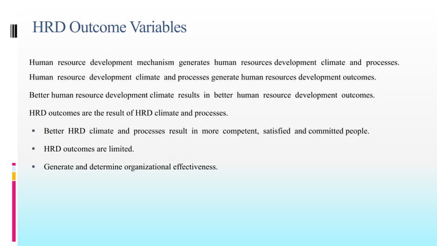 HRD MATRIX Notes in HRD for BBA and MBA. | PPTX