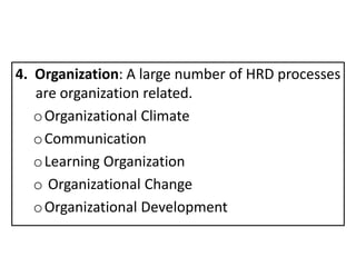 hrd systems, processes, outcomes and organizational effectiveness | PPTX